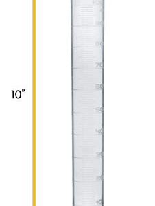 EISCO Graduated Cylinder, 100mL - Class A Tolerance - Octagonal Base - TPX Plastic - Industrial Quality, Autoclavable