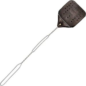 amish made genuine hand sewn thick tanned cowhide leather fly swatter 20 inch