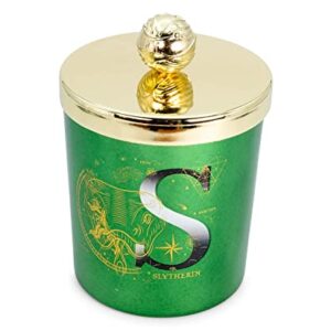 Harry Potter House Slytherin Premium Scented Soy Wax Candle with Unique Aromatic Fragrance | 50-Hour Burn Time | Home Decor Housewarming Essentials, Wizarding World Hogwarts Gifts and Collectibles