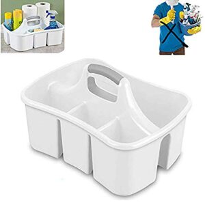 lavohome bath kitchen divided compartment caddy storage sink organizer janitors bucket cleaning storage holder shower supplies cabinet container