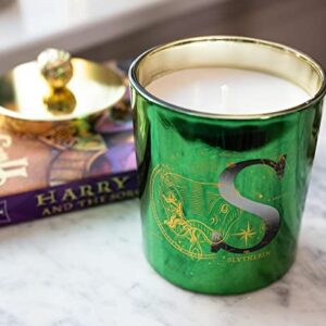 Harry Potter House Slytherin Premium Scented Soy Wax Candle with Unique Aromatic Fragrance | 50-Hour Burn Time | Home Decor Housewarming Essentials, Wizarding World Hogwarts Gifts and Collectibles