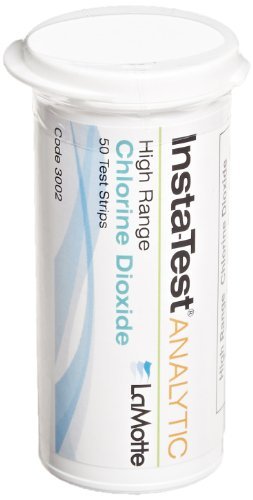 LaMotte 3002, Chlorine Dioxide Hr 0-500ppm Test Strips, 1 per Each