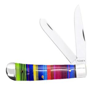 western fashion tack twisted x serape trapper knife