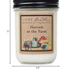 1803 Candles - 14 oz. Jar Soy Candles - (Harvest at The Farm)