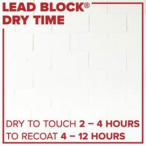 INSL-X Lead Block, Lead Encapsulating Acrylic Paint, Eggshell, White, 1 Gallon