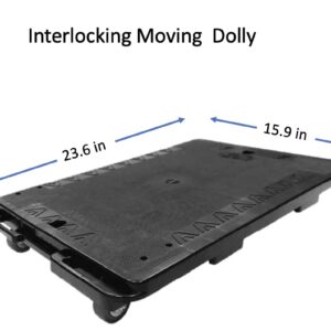 RA-680 Multi-Purpose Plastic Interlocking Moving Dolly Utility Cart, 440 LBS/Dolly Weight Capacity, Made in Taiwan (6)