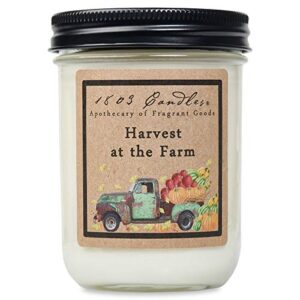 1803 candles - 14 oz. jar soy candles - (harvest at the farm)