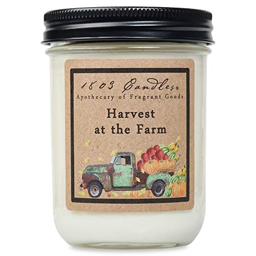 1803 Candles - 14 oz. Jar Soy Candles - (Harvest at The Farm)