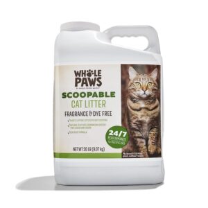 whole paws, whole paws, scoopable cat litter, 320 ounce