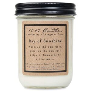 1803 candles - 14 oz. jar soy candles - (ray of sunshine)