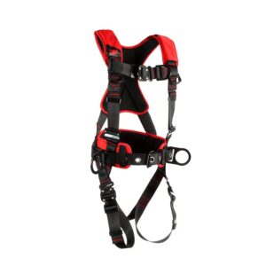 3M Protecta Comfort Construction Style Positioning/Climbing Harness 1161222, Black, X-Large, 1 Ea/Case