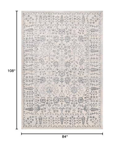 nuLOOM Vintage Tribal Bessie Area Rug, 7x9, Silver