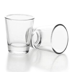 bcnmviku 1.5 oz shot glasses sets with heavy base, clear shot glass (2 pack)