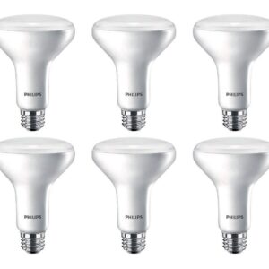 PHILIPS LED Flicker-Free BR30 Light Bulb, EyeComfort Technology, Non-Dimmable, 650 Lumen, Daylight (5000K), 9W=65W, E26 Base, 6-Pack