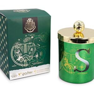 Harry Potter House Slytherin Premium Scented Soy Wax Candle with Unique Aromatic Fragrance | 50-Hour Burn Time | Home Decor Housewarming Essentials, Wizarding World Hogwarts Gifts and Collectibles