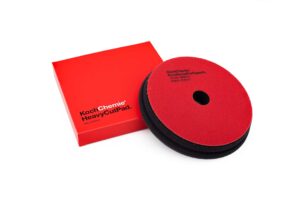 koch-chemie - heavy cut pad - abrasive sponge for removing strong weathering & deep scratches; low torsion forces & high stability; long-lasting compression hardness; contours easily (150mm x 23mm)