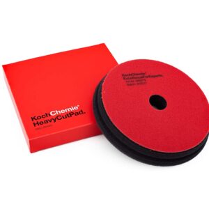 Koch-Chemie - Heavy Cut Pad - Abrasive Sponge for Removing Strong Weathering & Deep Scratches; Low Torsion Forces & High Stability; Long-Lasting Compression Hardness; Contours Easily (150mm x 23mm)