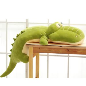 elfishgo Crocodile Big Hugging Pillow, Soft Alligator Plush Stuffed Animal Toy Gifts for Kids, Birthday, Christmas 25.6"