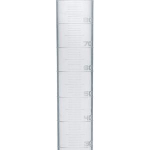 EISCO Graduated Cylinder, 100mL - Class A Tolerance - Octagonal Base - TPX Plastic - Industrial Quality, Autoclavable