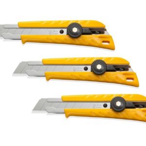 OLFA 5003 L-1 18mm Ratchet-Lock Heavy-Duty Utility Knife (3)