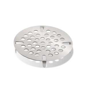 steadykleen - 3-inch commercial sink strainer, flat kitchen sink strainer with tabs, install on 3-inch sink drain, durable sink strainer basket alternative for twist waste drain on 3 compartment sink