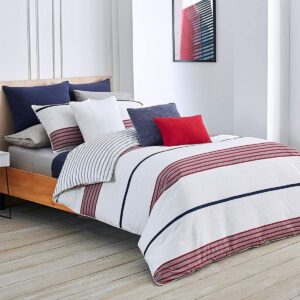 Lacoste Milady Comforter Set, Full/Queen, Red