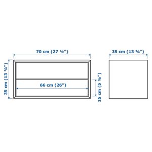 IKEA Eket Cabinet with 2 Drawers, White