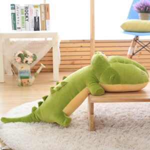 elfishgo Crocodile Big Hugging Pillow, Soft Alligator Plush Stuffed Animal Toy Gifts for Kids, Birthday, Christmas 25.6"