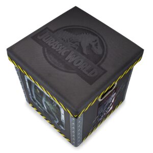 Jurassic World Foldable Storage Bin Cube Organizer with Lid | 15 Inches