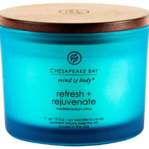 Chesapeake Bay Candle PT41327 Scented Candle, Refresh + Rejuvenate (Mediterranean Citrus), Coffee Table