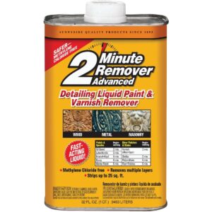 2 minute remover 63532 advanced detailing liquid paint & varnish remover, 32 fl oz