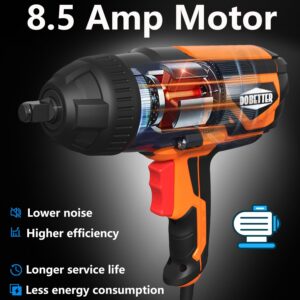 Dobetter 8.5-Amp Electric Impact Wrench, 1/2 Impact Gun 480N.m Torque Power Impact Wrenches, Corded 1/2 inch Impact Driver-DBIW1020