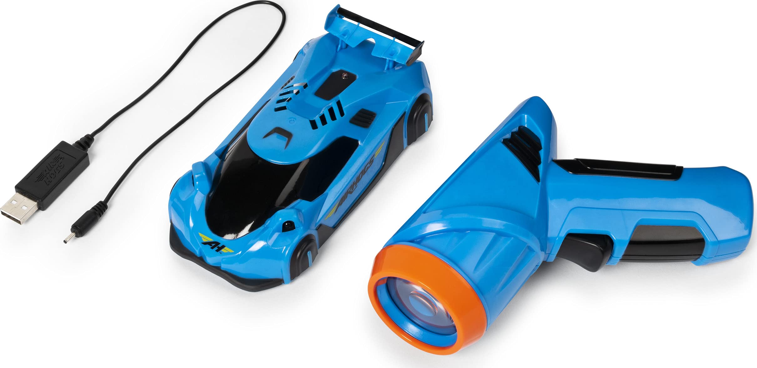 Air Hogs, Zero Gravity Light, Light-Guided Wall Racer, Wall Climbing Race Car,Blue