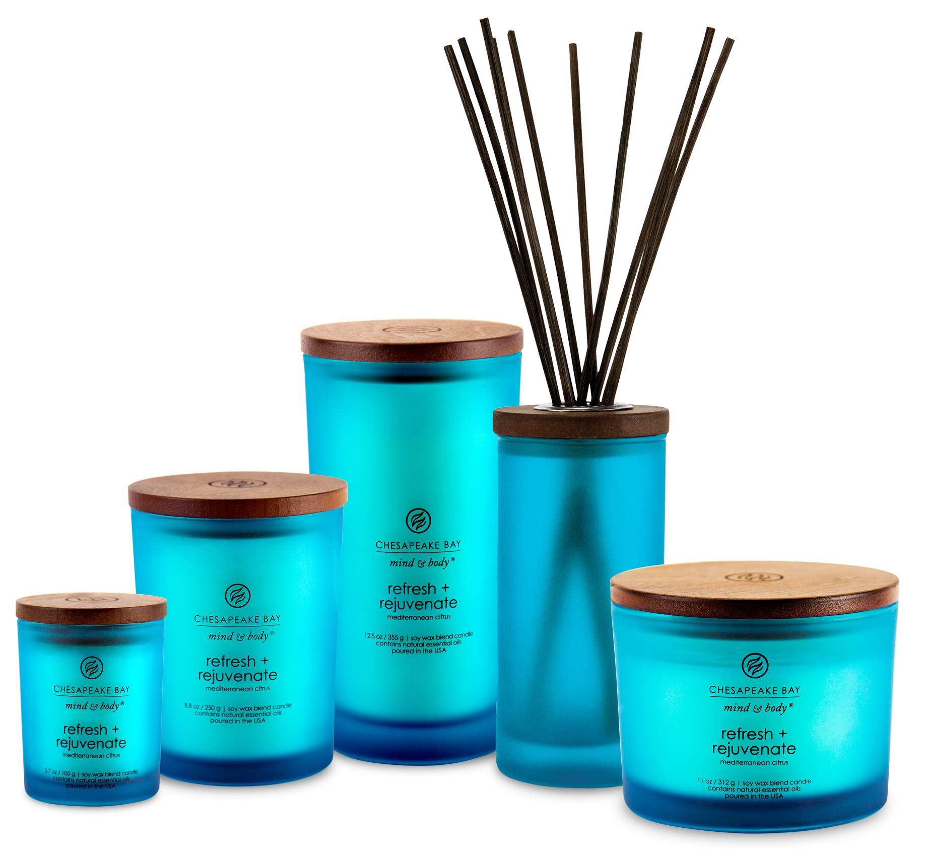 Chesapeake Bay Candle PT41327 Scented Candle, Refresh + Rejuvenate (Mediterranean Citrus), Coffee Table