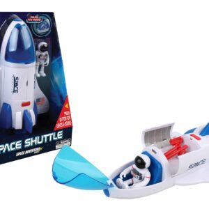 Daron NASA Space Adventure Series: Space Shuttle with Lights & Sounds & Figure, Approx 9" X 7", Medium