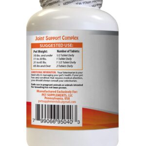 cat Bone Supplement - Pets Joint Support with Turmeric and MSM - Dogs and Cats - Premium Complex - Turmeric for Cats - 3 Bottles (180 Tablets)