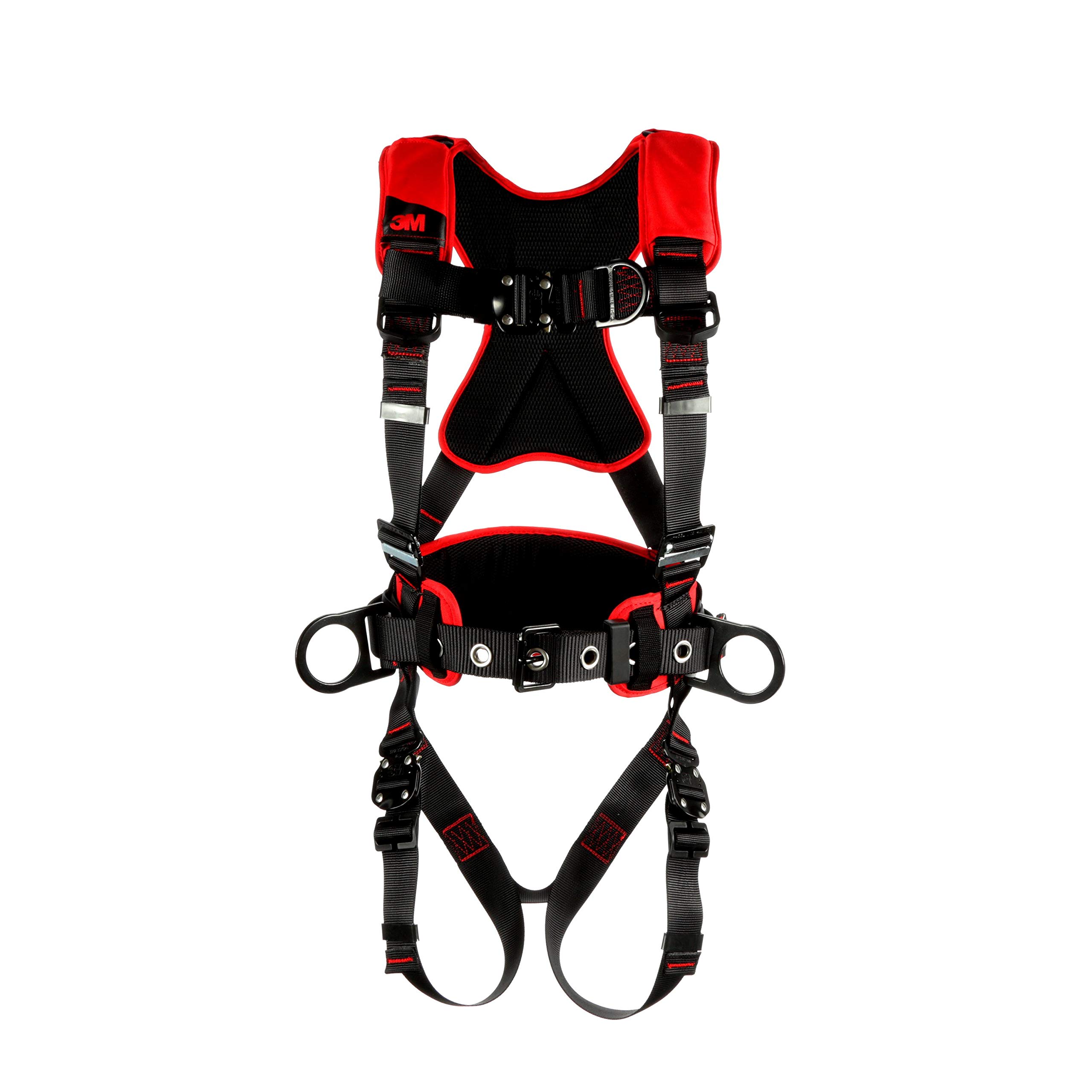 3M Protecta Comfort Construction Style Positioning/Climbing Harness 1161222, Black, X-Large, 1 Ea/Case