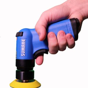 3 inch Mini random Air Orbital Polisher / Sander, Pistol Grip, 7,000 RPM, Composite Housing, (Sumake ST-C120)