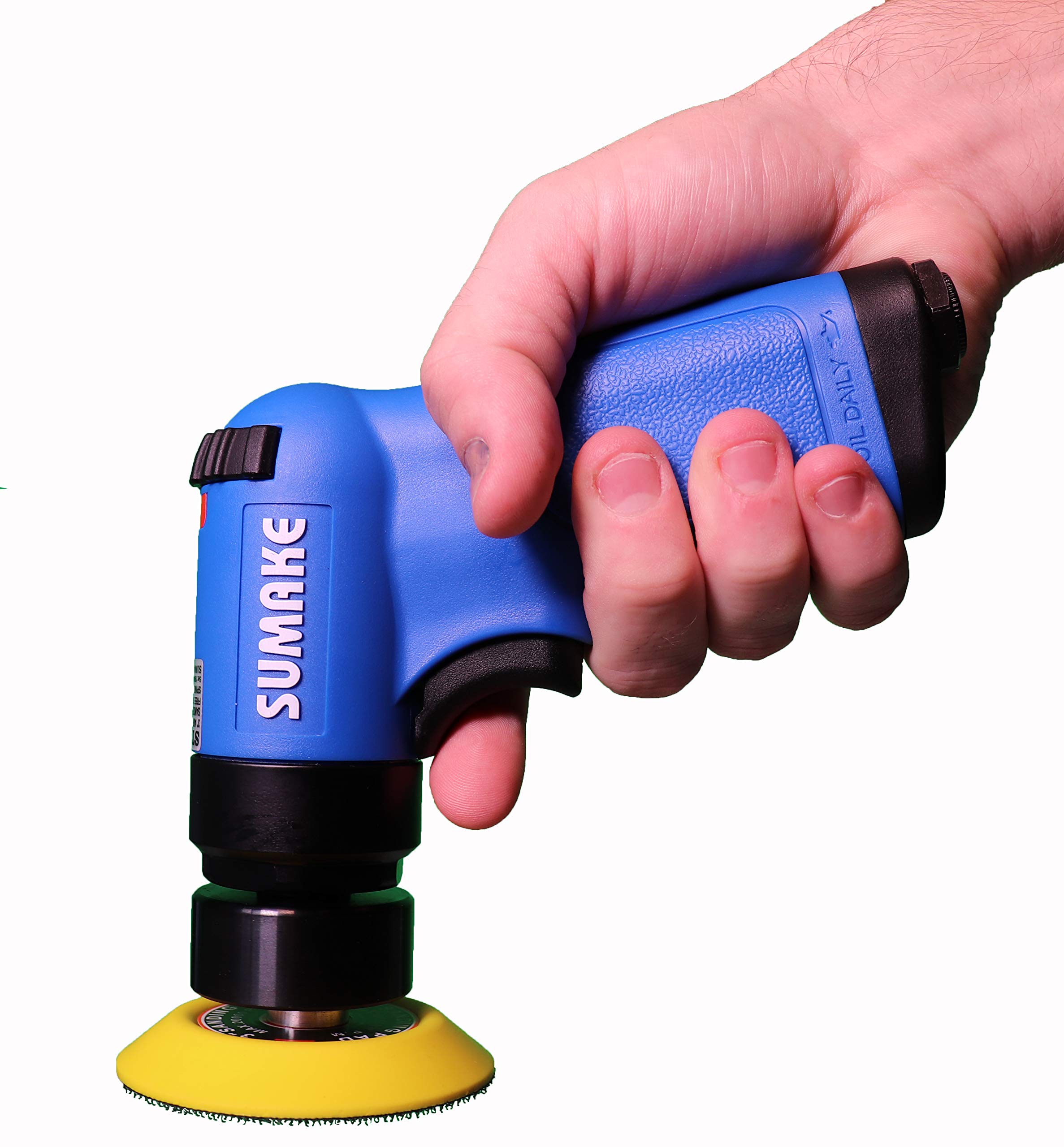 3 inch Mini random Air Orbital Polisher / Sander, Pistol Grip, 7,000 RPM, Composite Housing, (Sumake ST-C120)