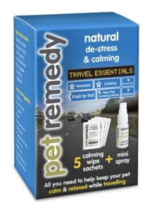 pet remedy natural de-stress & calming travel kit for cats & dogs