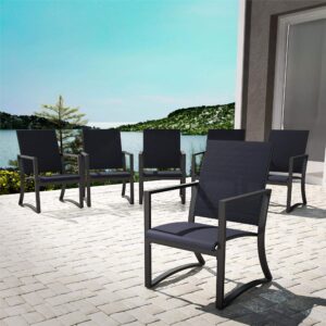 Cosco Outdoor Living 88681NBCE Cosco Outdoor Furniture Dining Chairs, Navy