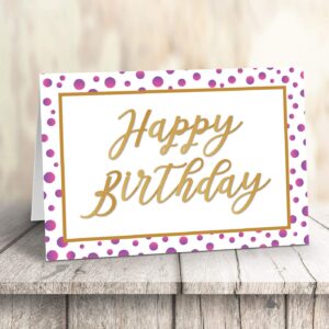 Stonehouse Collection 48 Birthday Card Assorted Pack - USA Made - 16 Unique Assorted Designs Blank Cards - Bulk Boxed Set (48 Card)