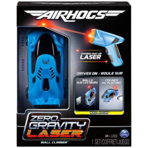 Air Hogs, Zero Gravity Light, Light-Guided Wall Racer, Wall Climbing Race Car,Blue