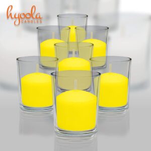 HYOOLA Citronella Votive Candles - 10 Hour Burn Time - 50 Pack, Ideal Bug Repellent Candles, European Made