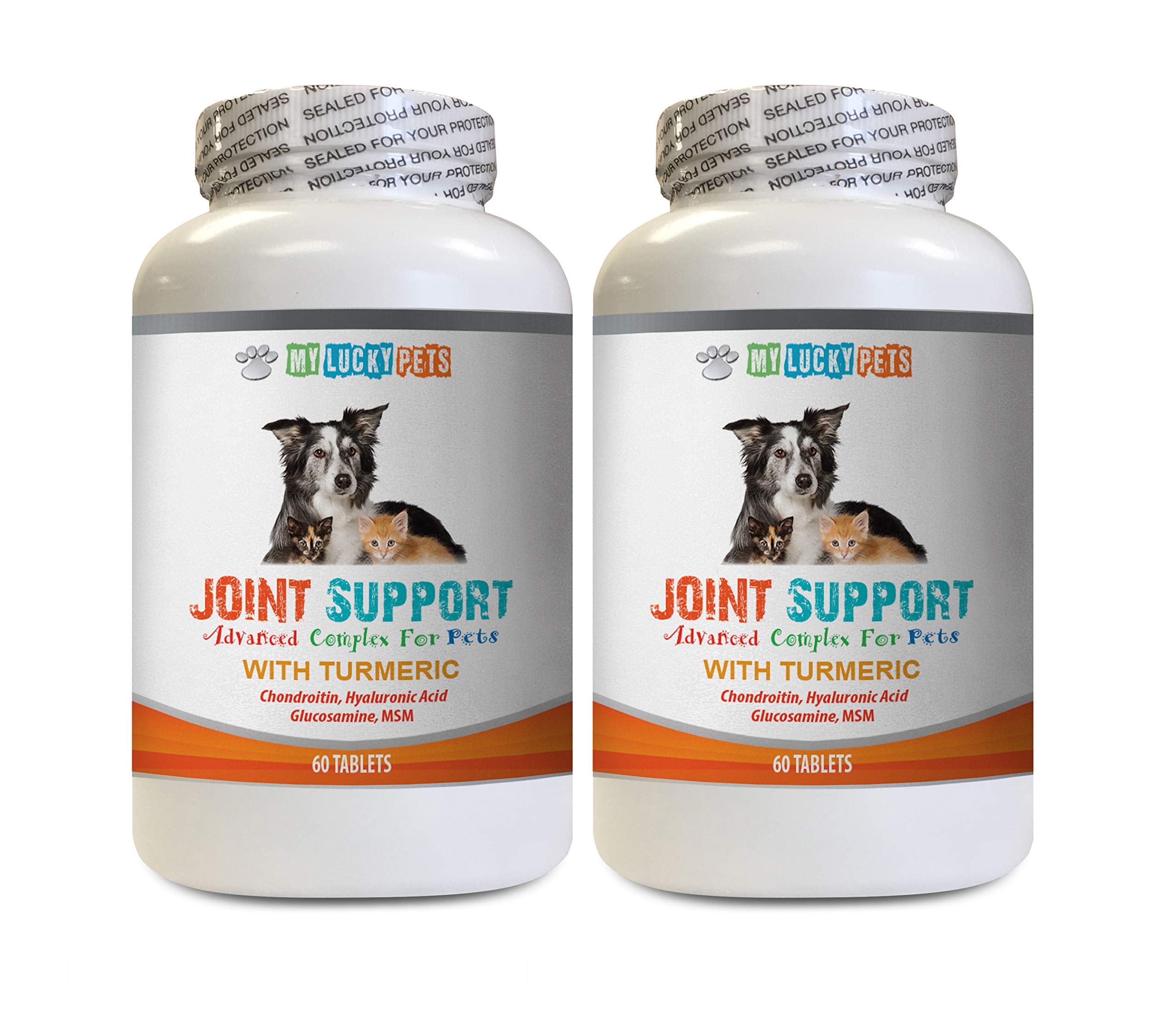 Dog Joint Rescue - Pets Joint Support with Turmeric and MSM - Dogs and Cats - Premium Complex - Dog Hip and Joint Supplement Turmeric - 2 Bottles (120 Tablets)