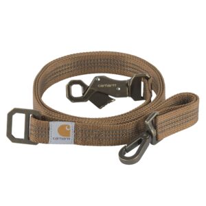 carhartt dog leash brown/brushed brass, large