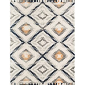 cosmoliving by cosmopolitan area rug, 6'x9'0", kilim gold