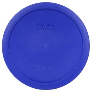 pyrex 7402-pc cadet blue round storage replacement lid cover fits 6 & 7 cup