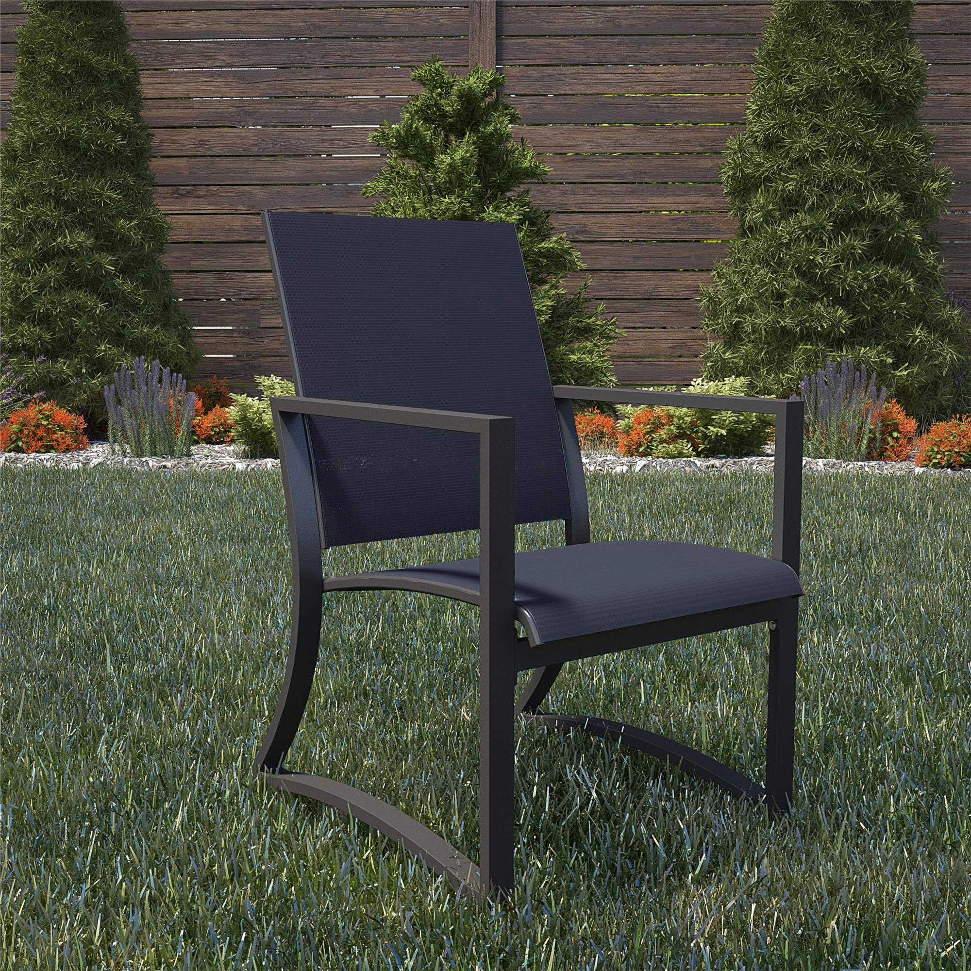 Cosco Outdoor Living 88681NBCE Cosco Outdoor Furniture Dining Chairs, Navy