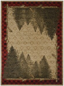 mayberry rugs forest area rug, 2'3"x3'3, antique